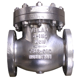 4 VELAN F-0114C-02TY 150# CS BC SWING CHECK VLV FE T:8 P:GRF