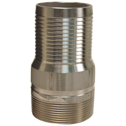 3 DIXON RST35 316 SS KING COMBO NIPPLE MNPT X BARB NO KNURL 10/BX