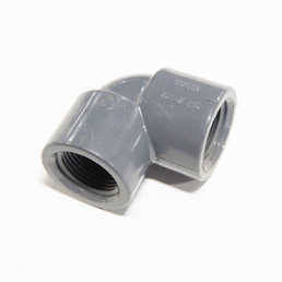 1-1/2 S80 PVC 90 DEG ELL THD D2467